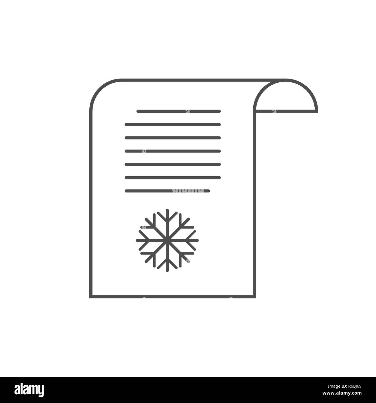 Vector christmas wish list Cut Out Stock Images & Pictures - Alamy