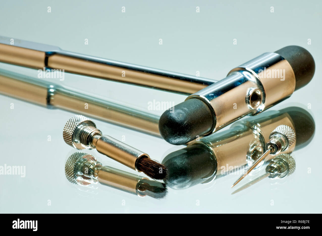 Reflex Hammer And Tools For Nerval Sensivity Stock Photo - Alamy