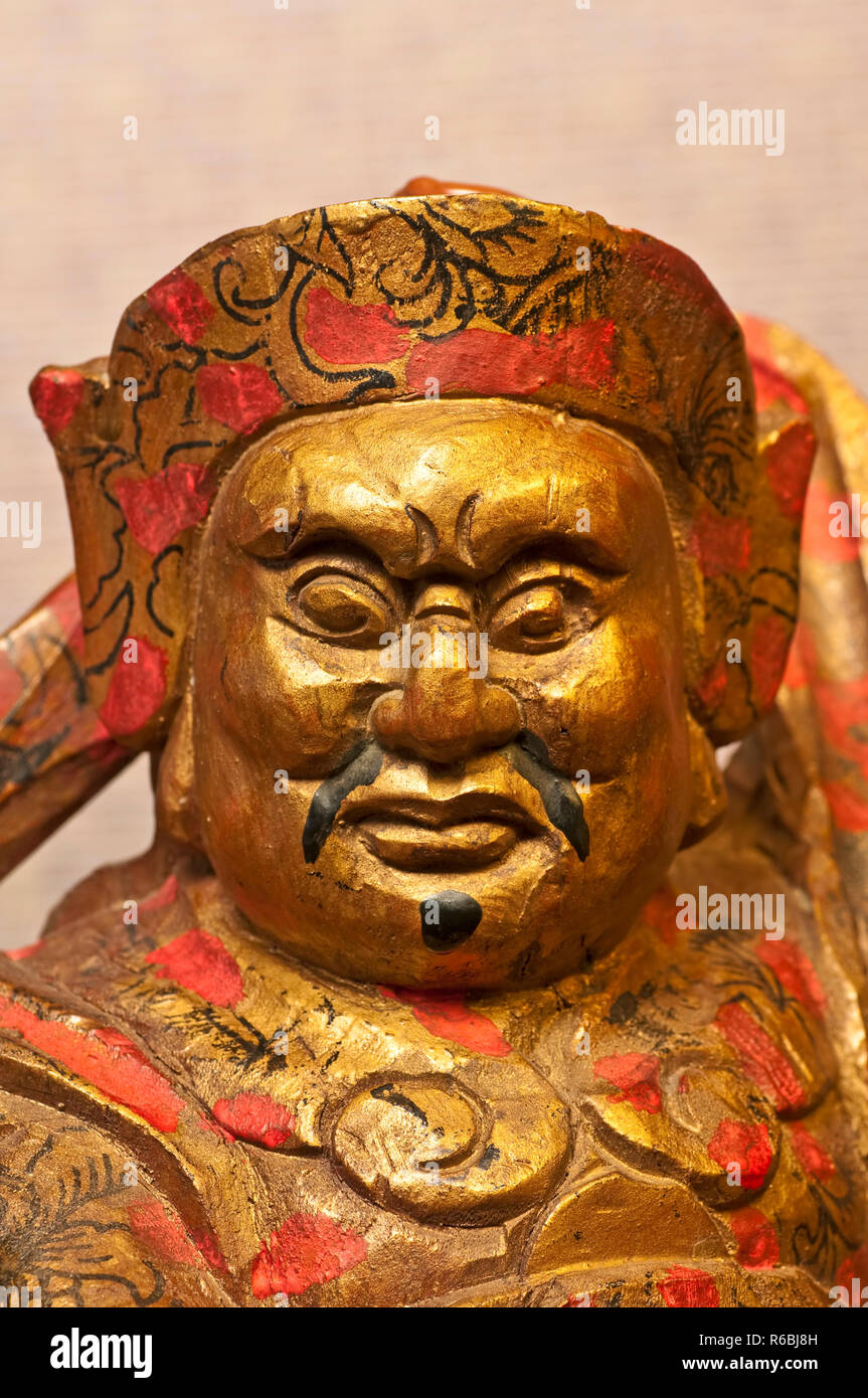 Figure Of A Chinese Antique Warrior Stock Photo - Alamy