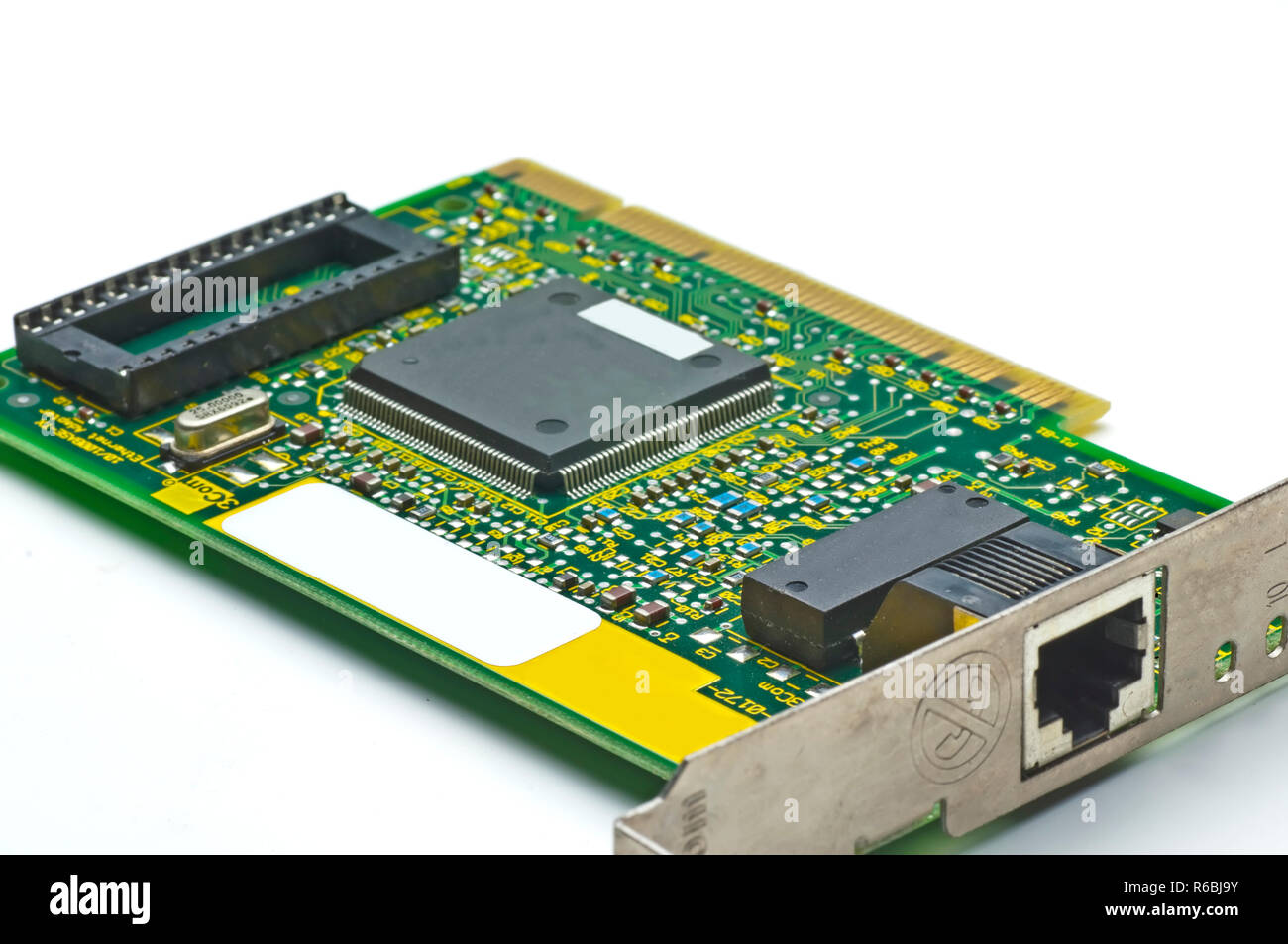 Circuit Board Of An Isdn Internet Card Stock Photo - Alamy