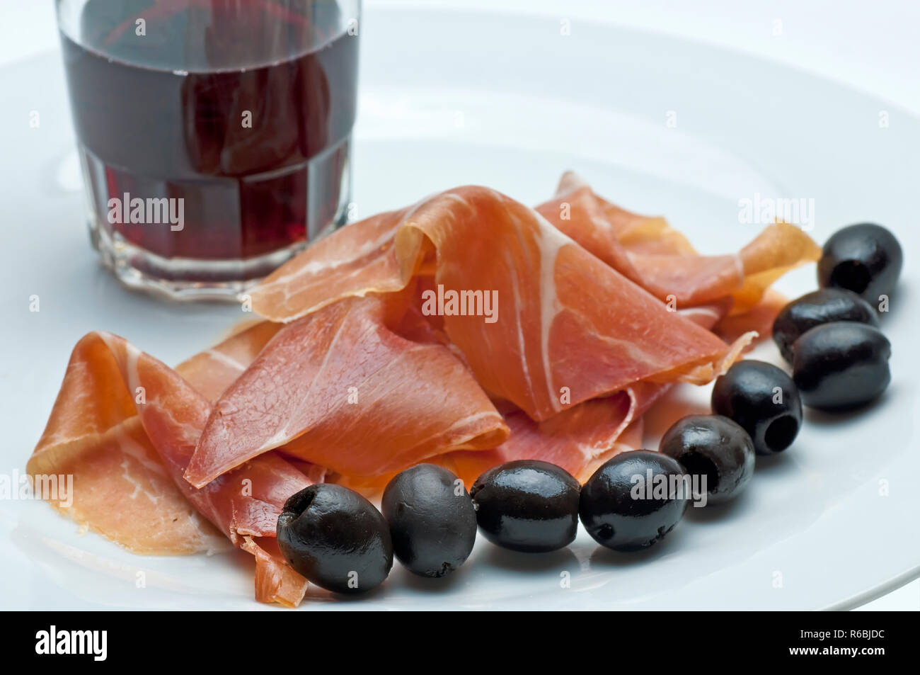 Ham Of Spain Jamon Serrano Stock Photo - Alamy
