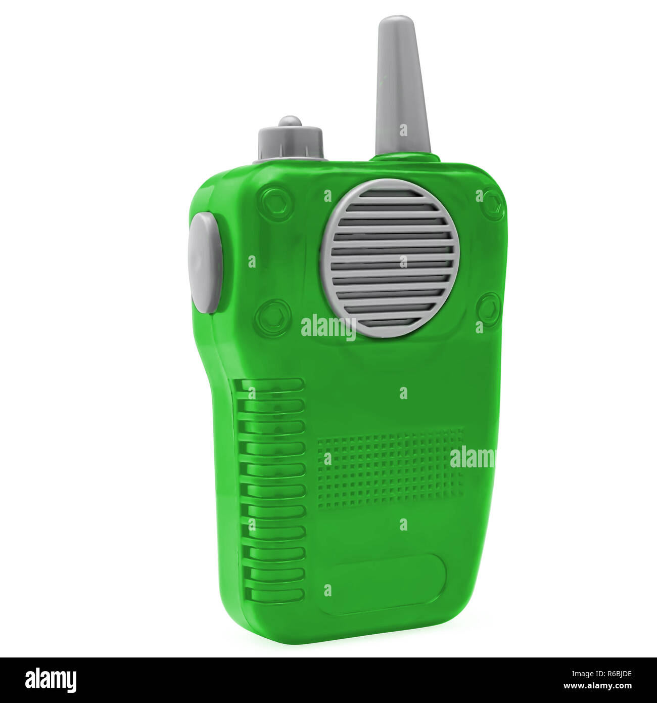 Isolated Green Toy Plastic Radio on White Background Stock Photo - Alamy
