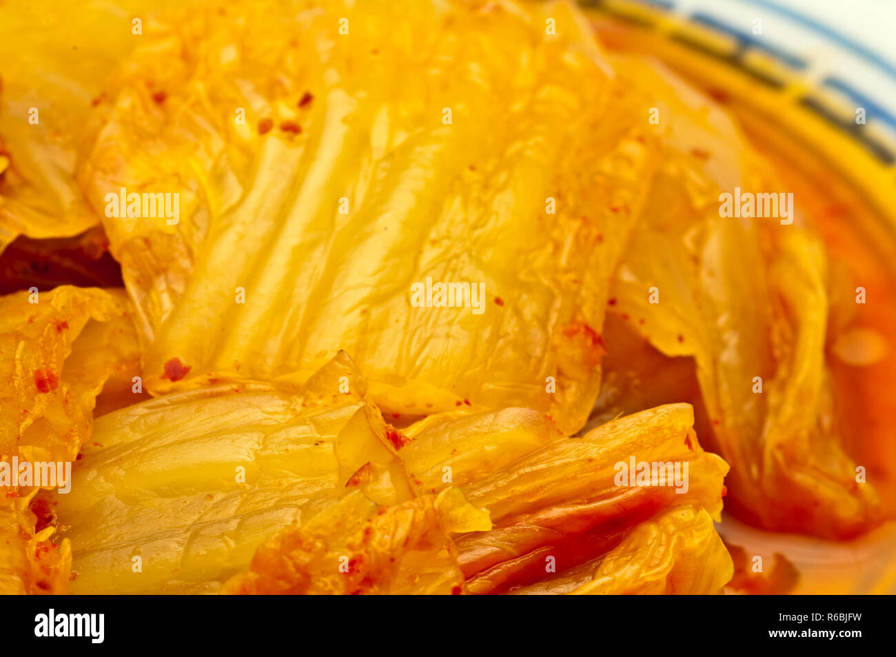 Closeup Of Korean Kimchi Stock Photo - Alamy