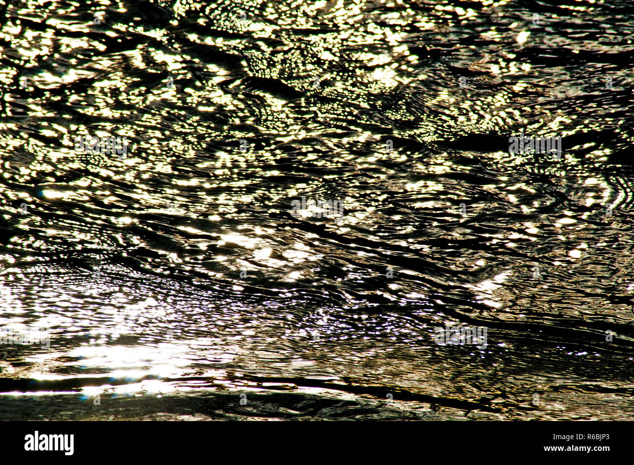 Water With Reflections Stock Photo - Alamy