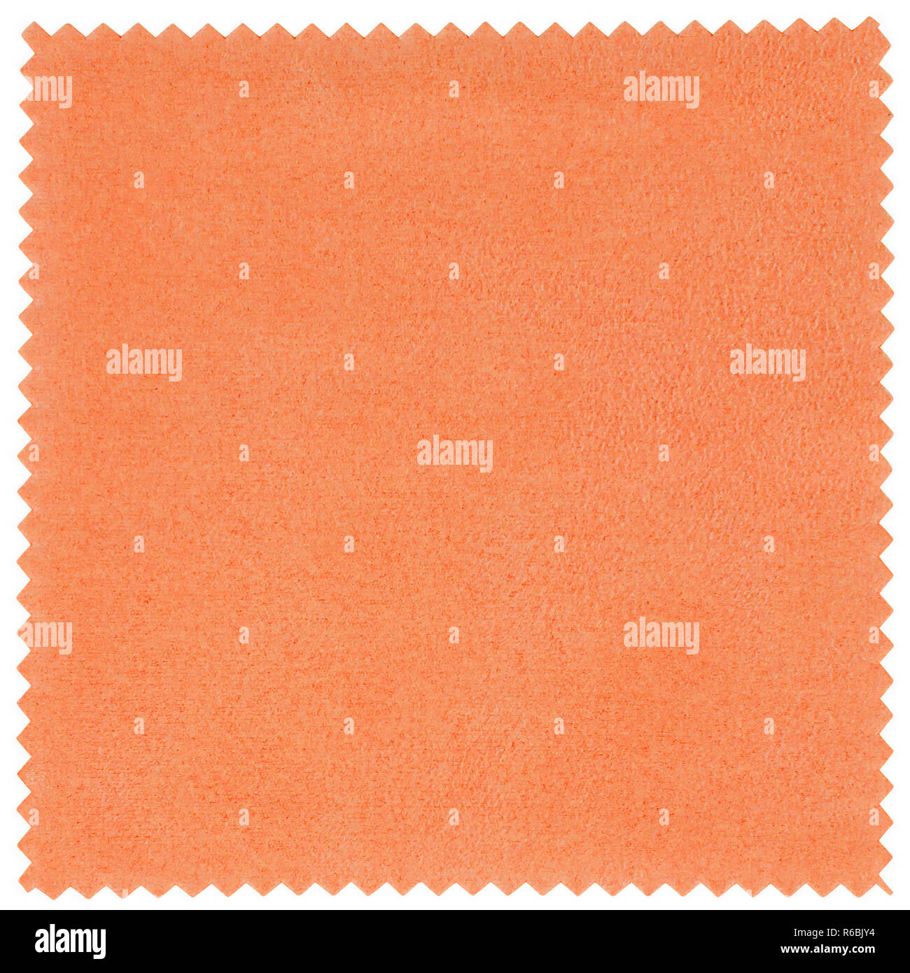 Isolated Orange Square Cloth with Jagged Edges for Glass or Screen ...
