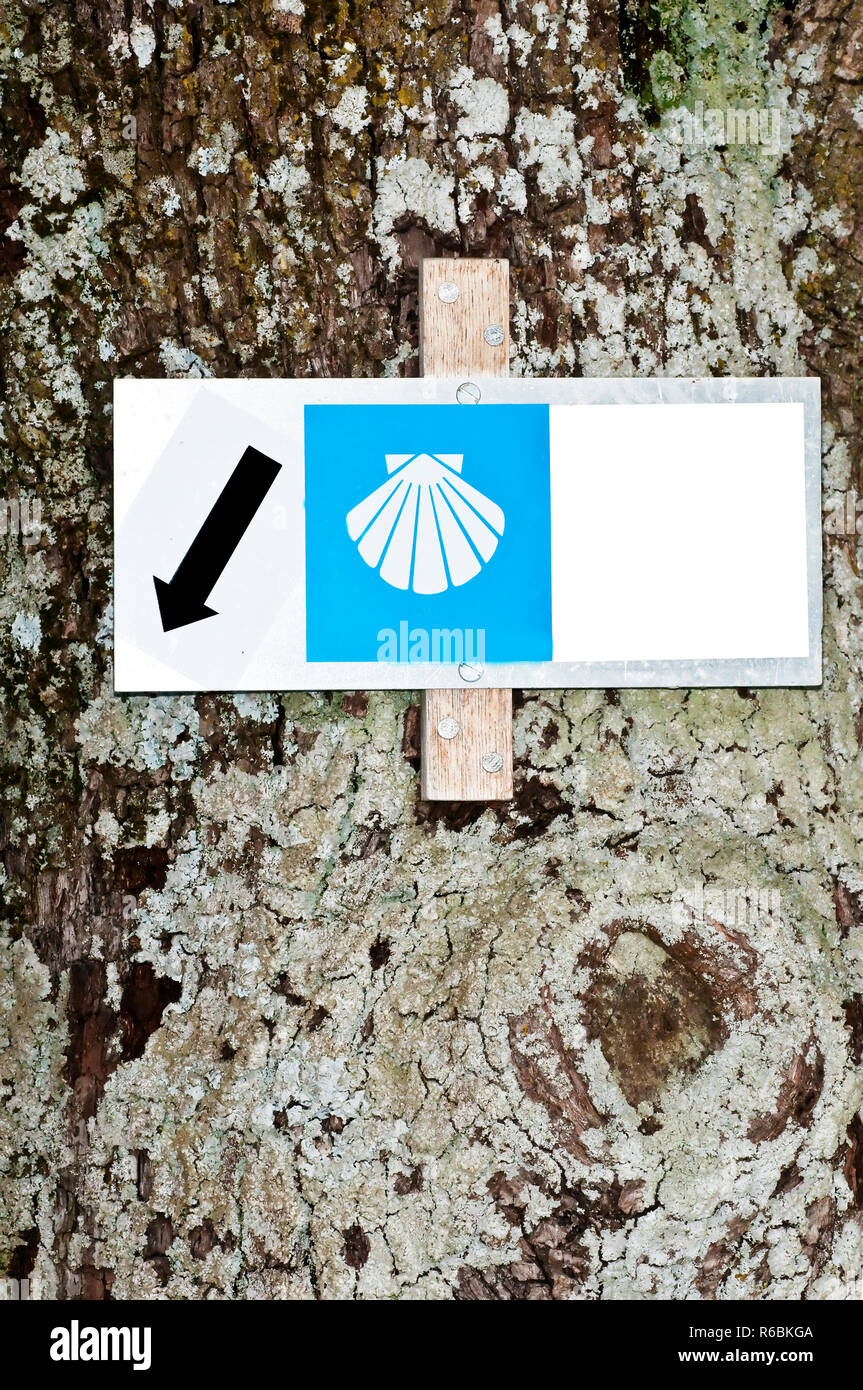 Camino trail marker hi-res stock photography and images - Alamy