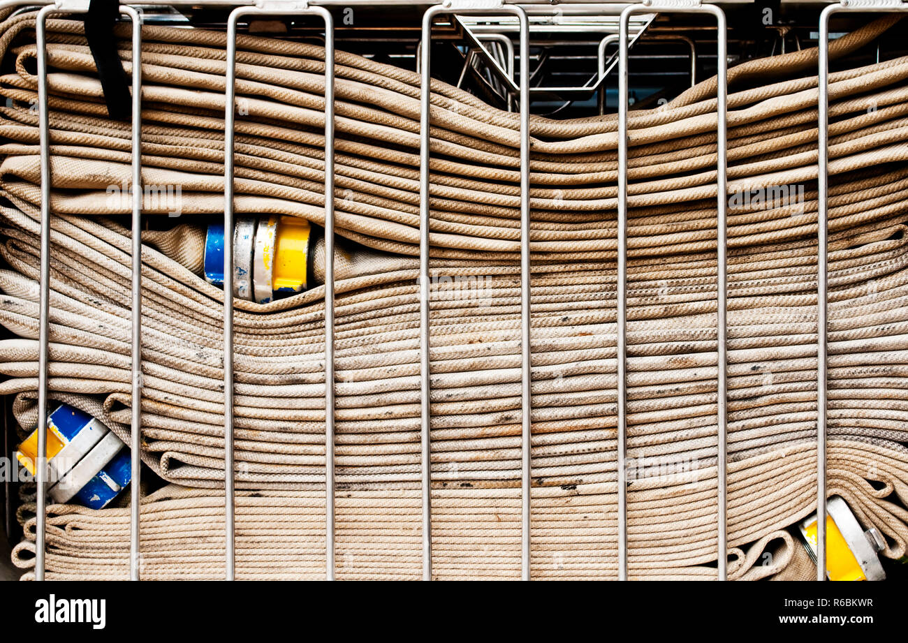 New fire hose hoses hi-res stock photography and images - Alamy