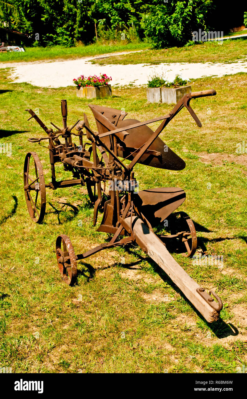 Antique Plough High Resolution Stock Photography and Images - Alamy