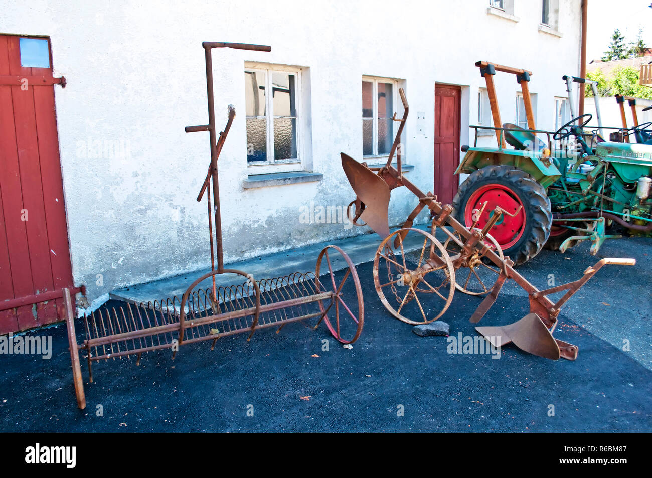 Antique Agriculture Machines Stock Photo - Alamy