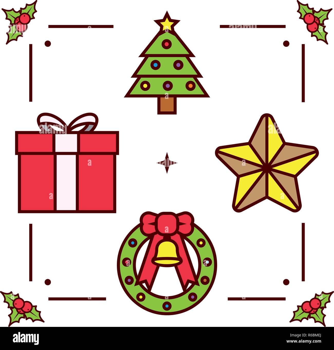Star pine Stock Vector Images - Alamy