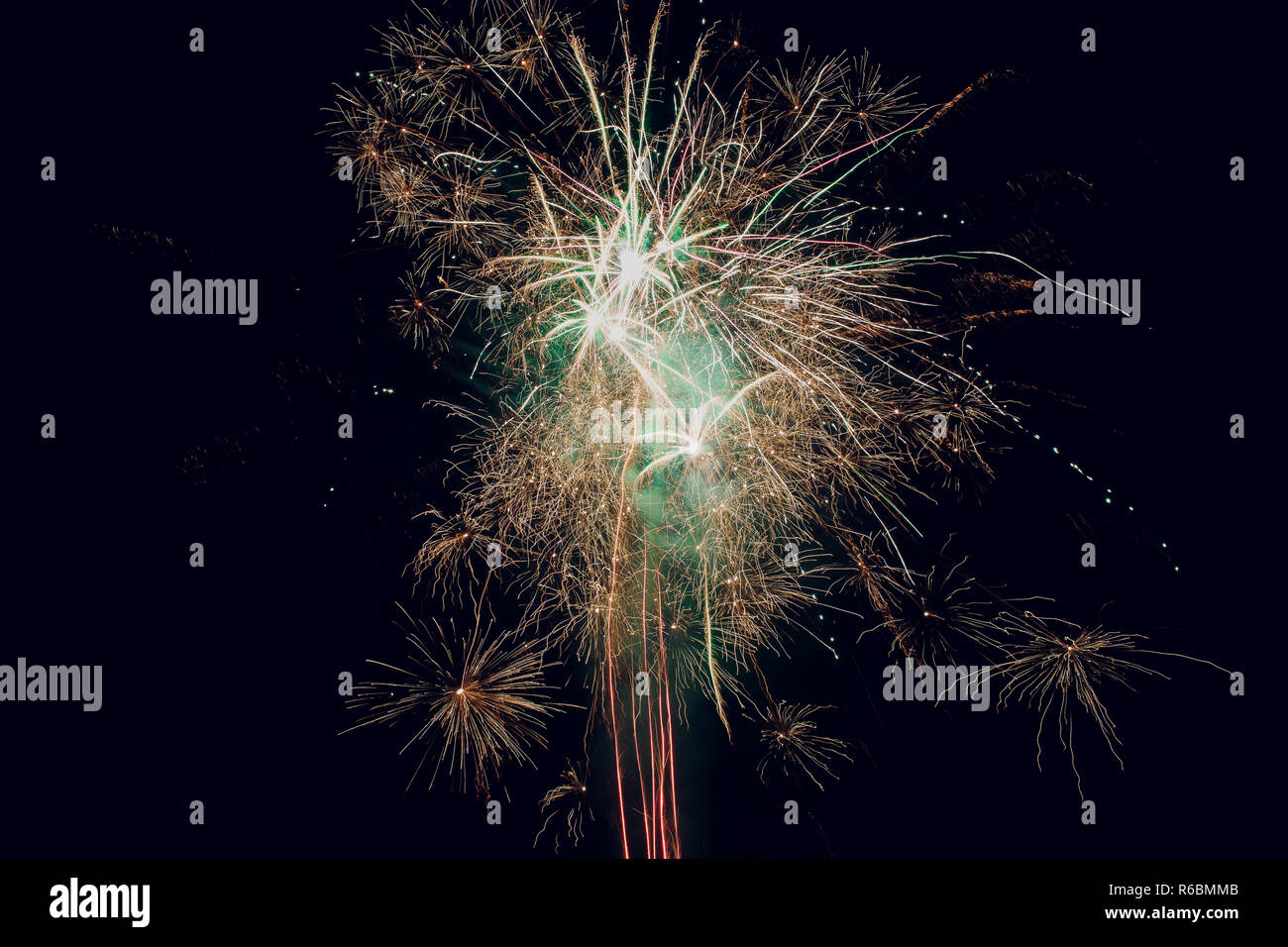 Abstract colored firework background with free space for text Stock ...