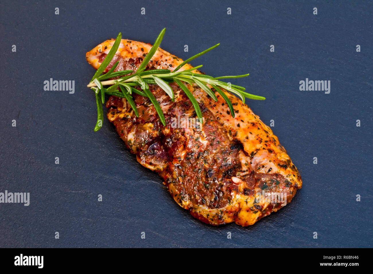 Marinated Lamb Chop Stock Photo - Alamy