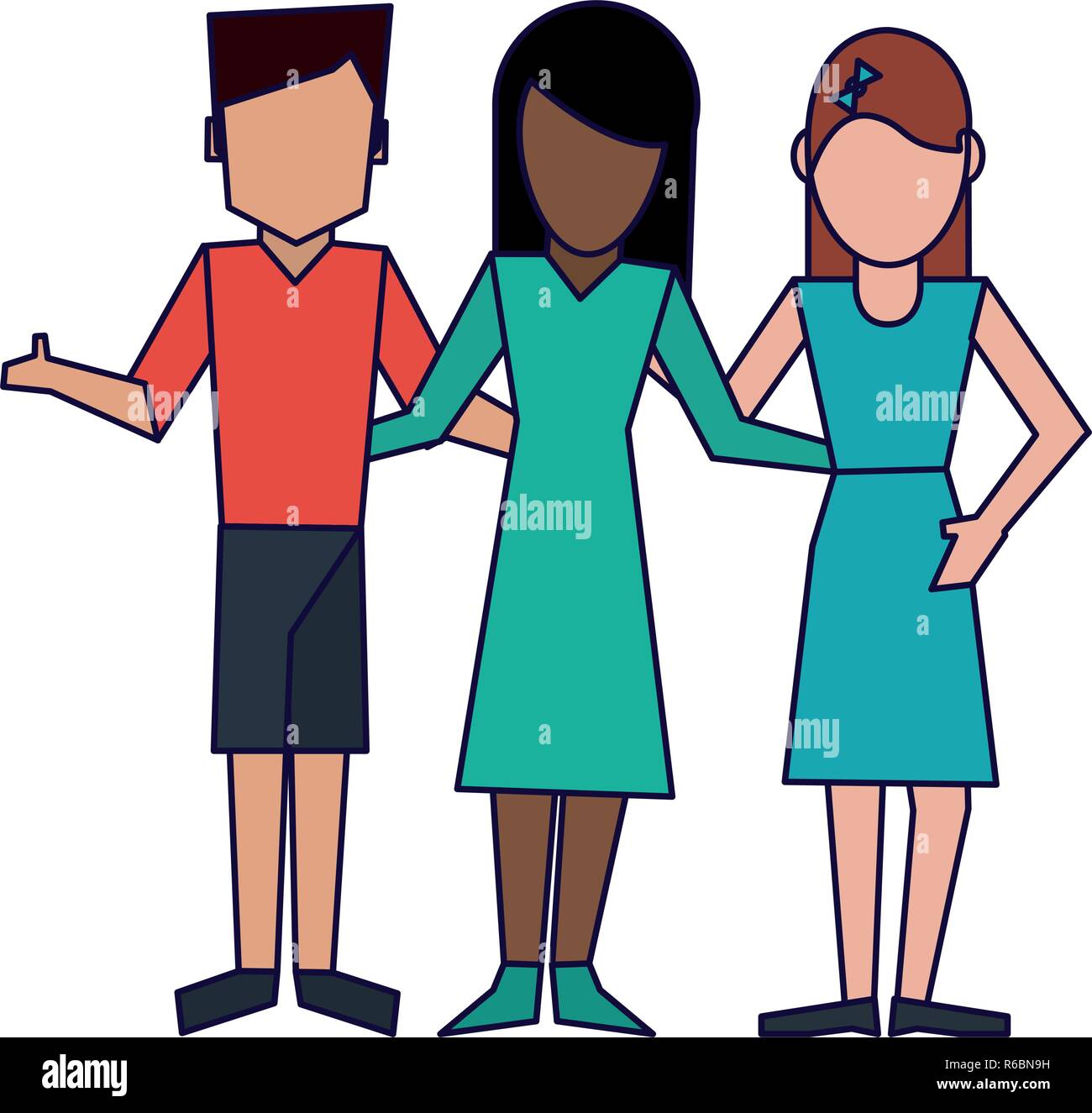 Friends avatar cartoon Stock Vector Image & Art - Alamy