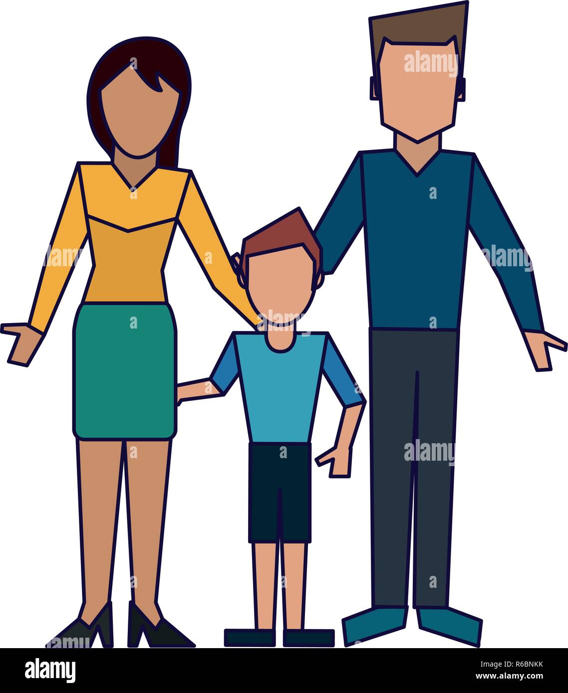 Family avatar concept Stock Vector Image & Art - Alamy