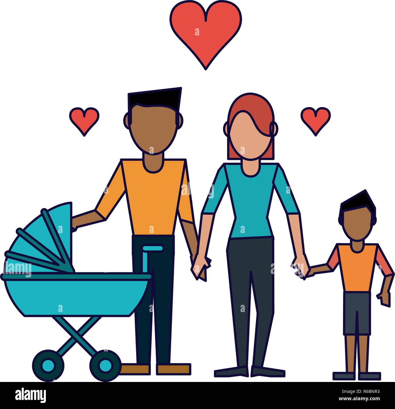 Family avatar concept Stock Vector Image & Art - Alamy