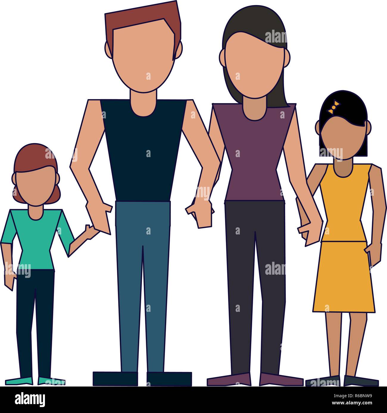 Family avatar concept Stock Vector Image & Art - Alamy