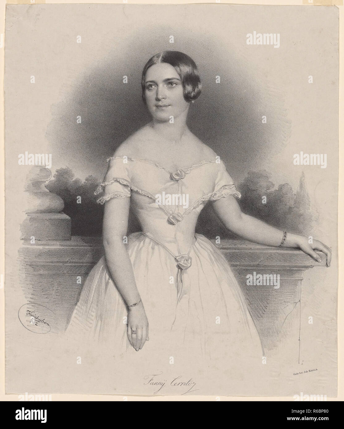 vintage lady victorian classic portrait artwork Stock Photo - Alamy