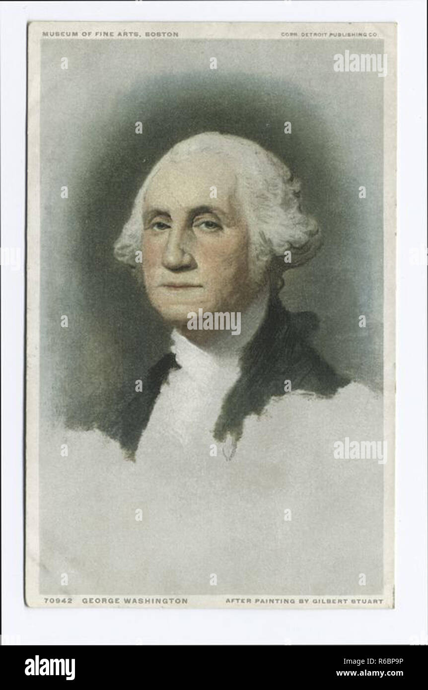 vintage portrait of George Washington (rare image Stock Photo - Alamy