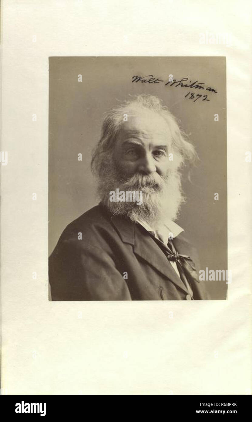 Walt Whitman vintage portrait Stock Photo - Alamy