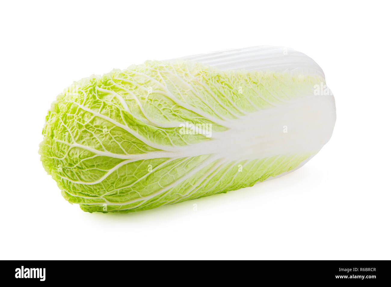Fresh chinese cabbage in a cut isolated on white background Stock Photo ...