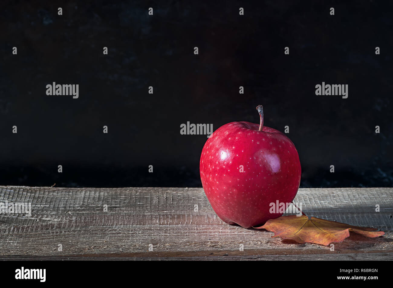 Deep red apple on tree hi-res stock photography and images - Alamy