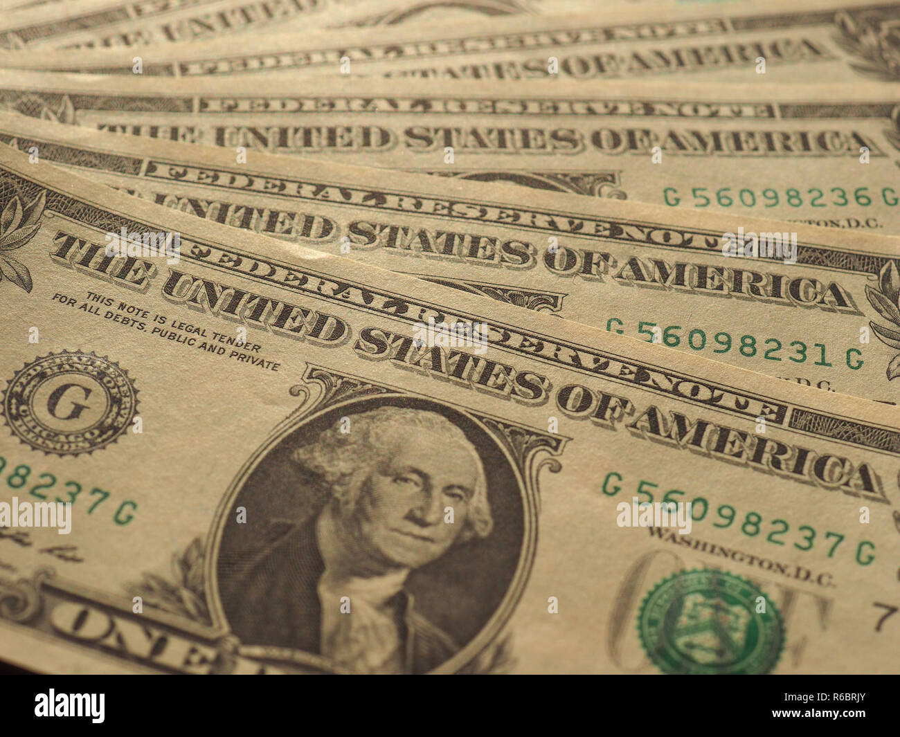 Dollar notes, United States Stock Photo - Alamy