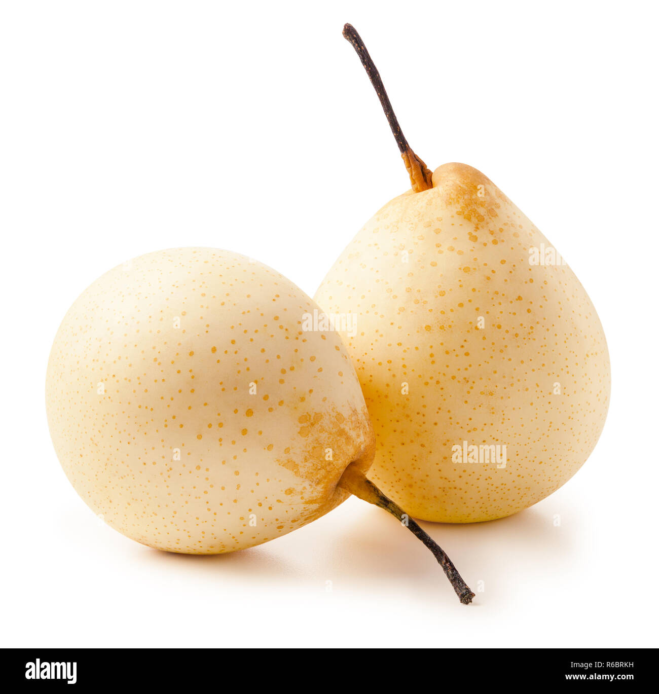 Chinese pears isolated on white background with clipping path Stock ...