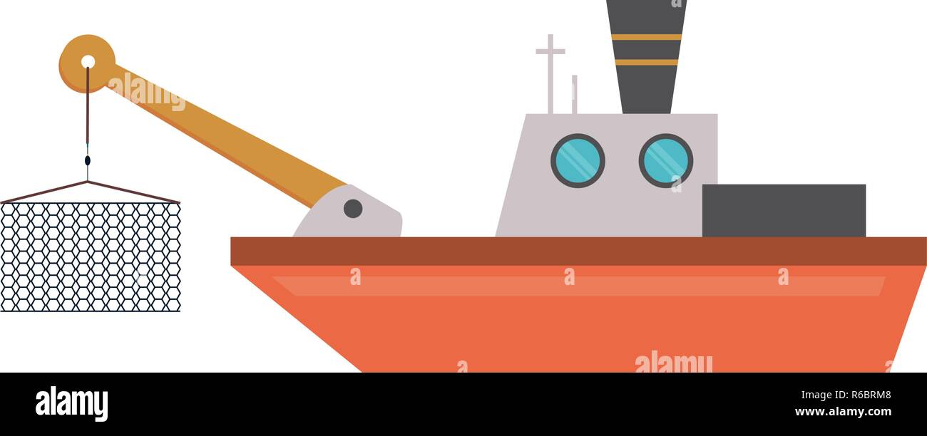 Fish ship boat Stock Vector Image & Art - Alamy
