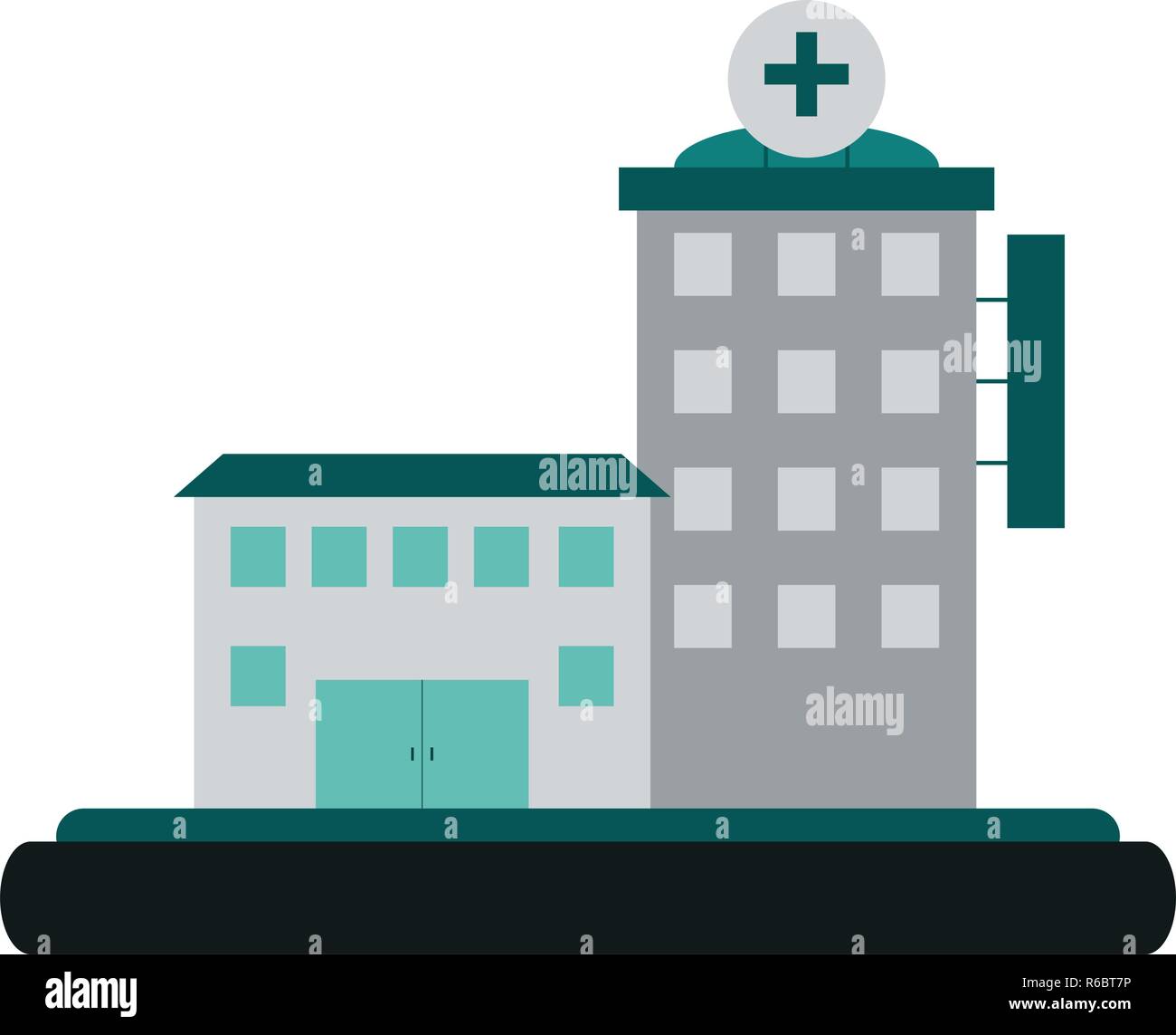 Hospital building scenery Stock Vector Image & Art - Alamy