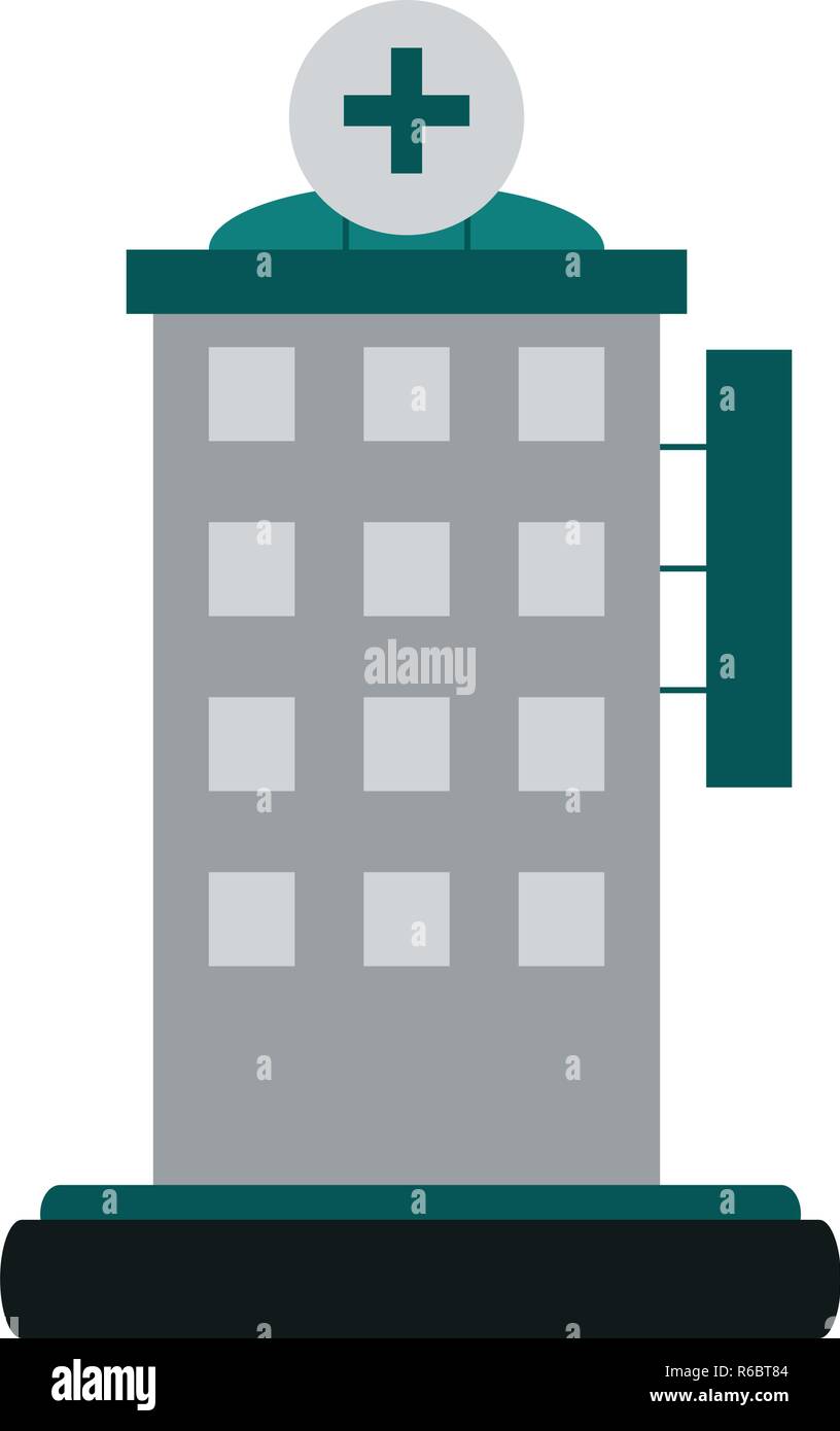 Hospital building scenery Stock Vector Image & Art - Alamy