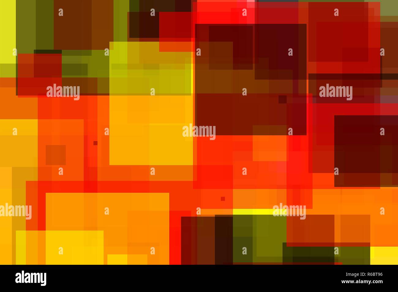 Abstract yellow red grey squares illustration background Stock Photo ...