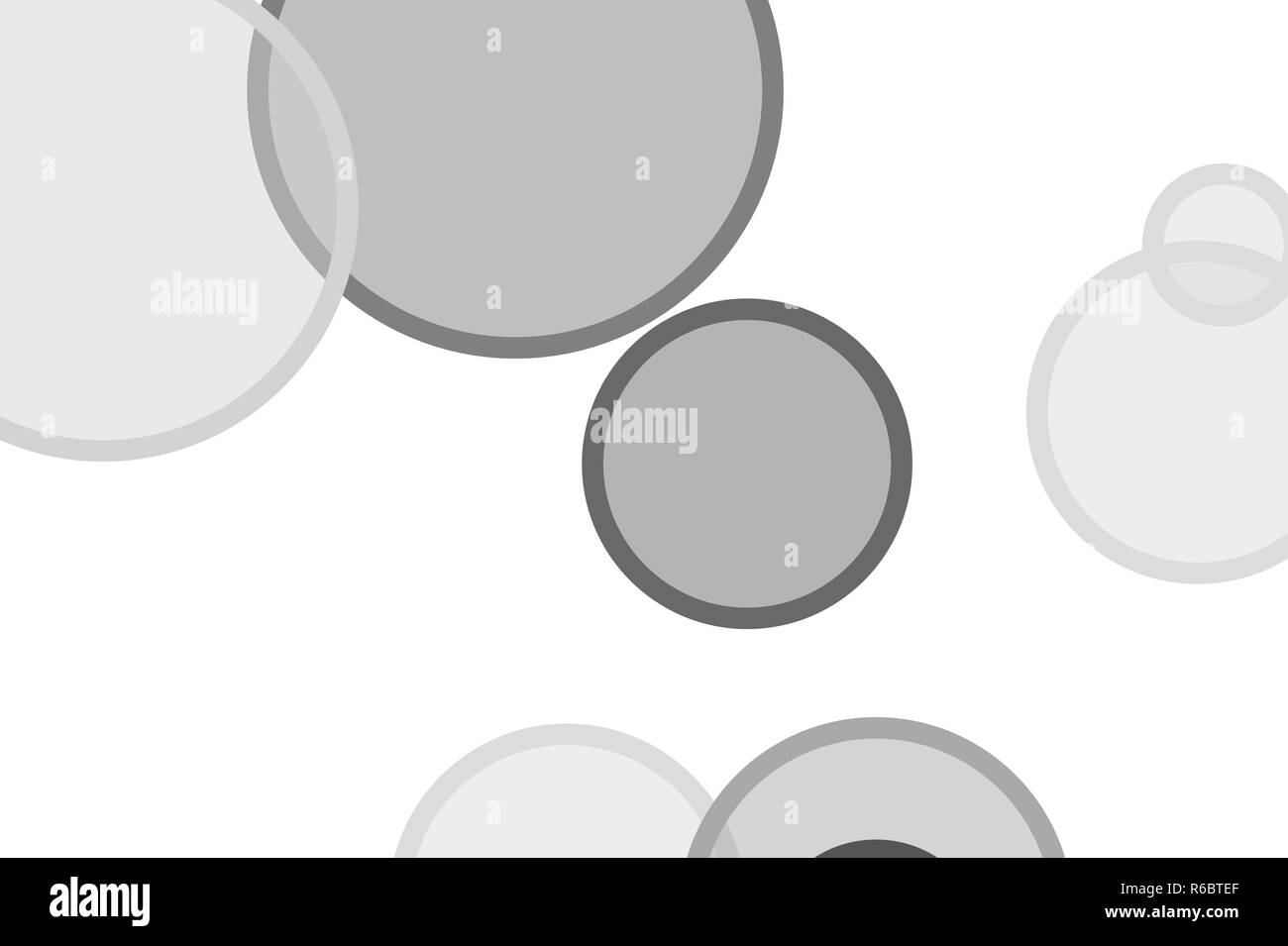 Abstract grey circles illustration background Stock Photo - Alamy