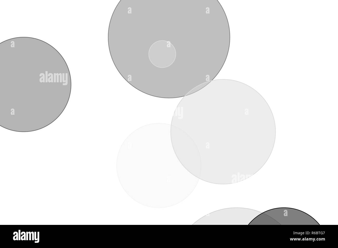Abstract grey circles illustration background Stock Photo - Alamy