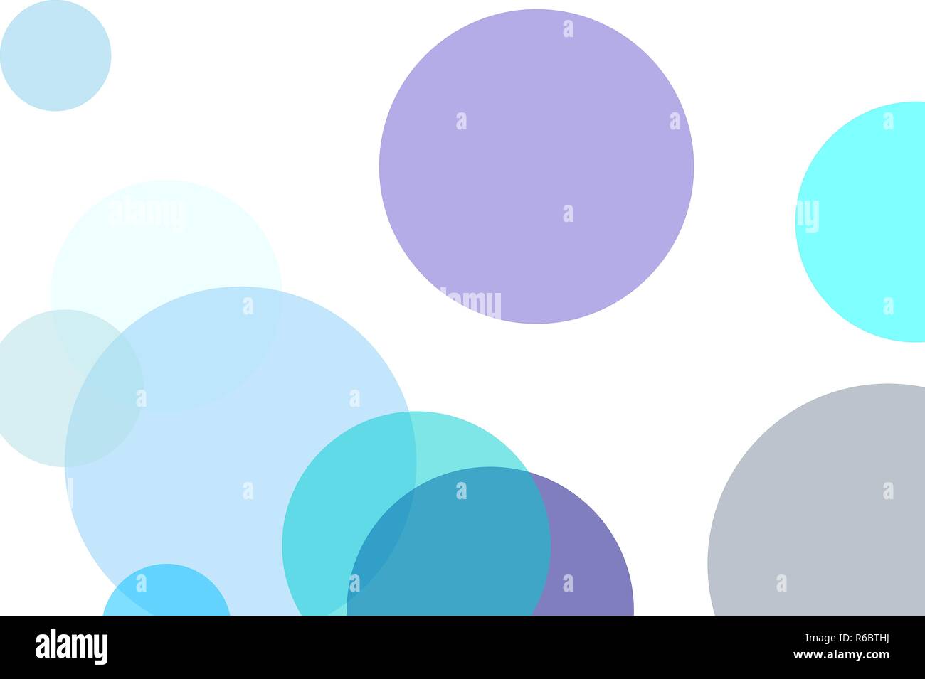 Abstract blue circles illustration background Stock Photo - Alamy