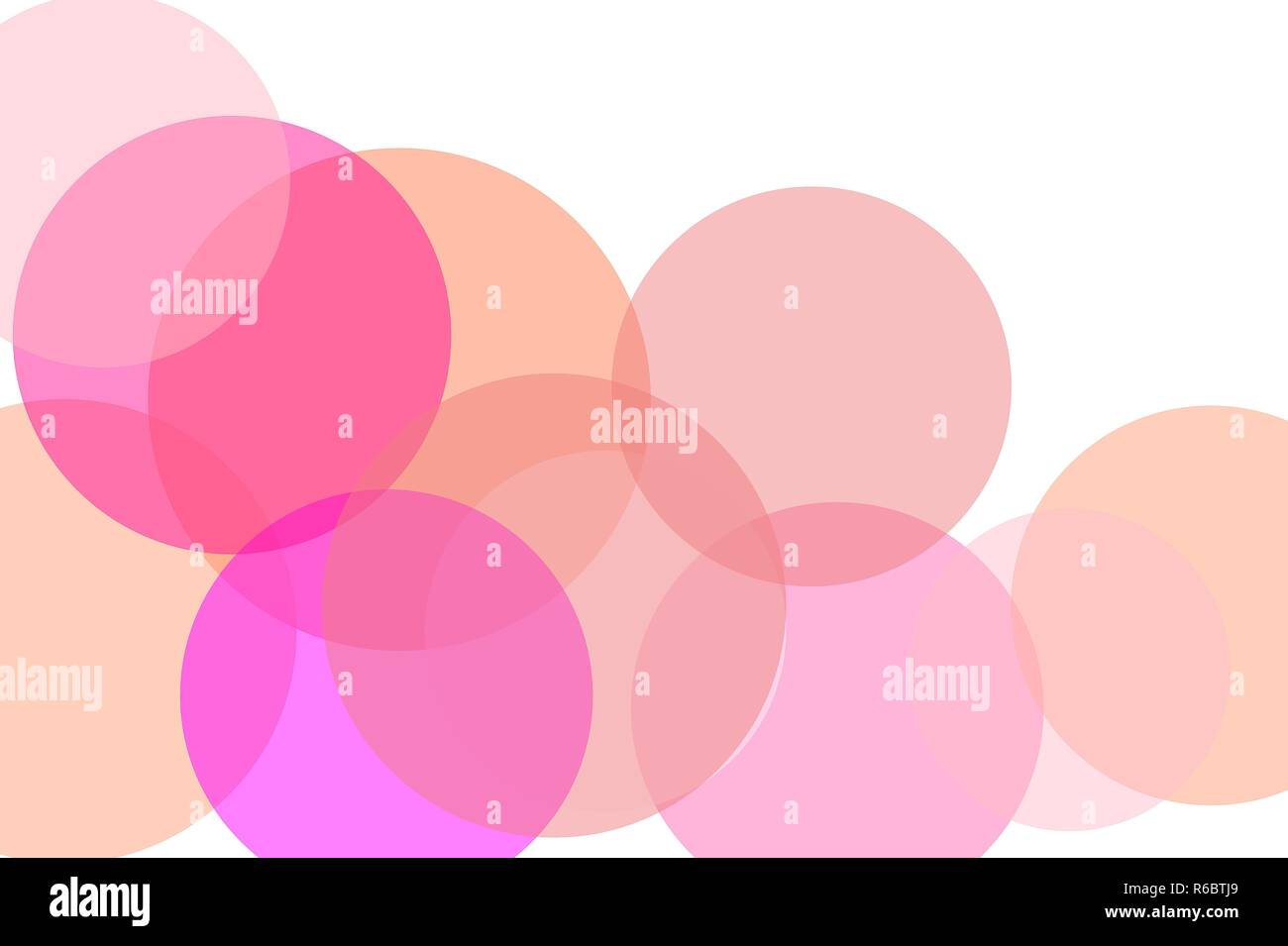 Abstract pink circles illustration background Stock Photo - Alamy