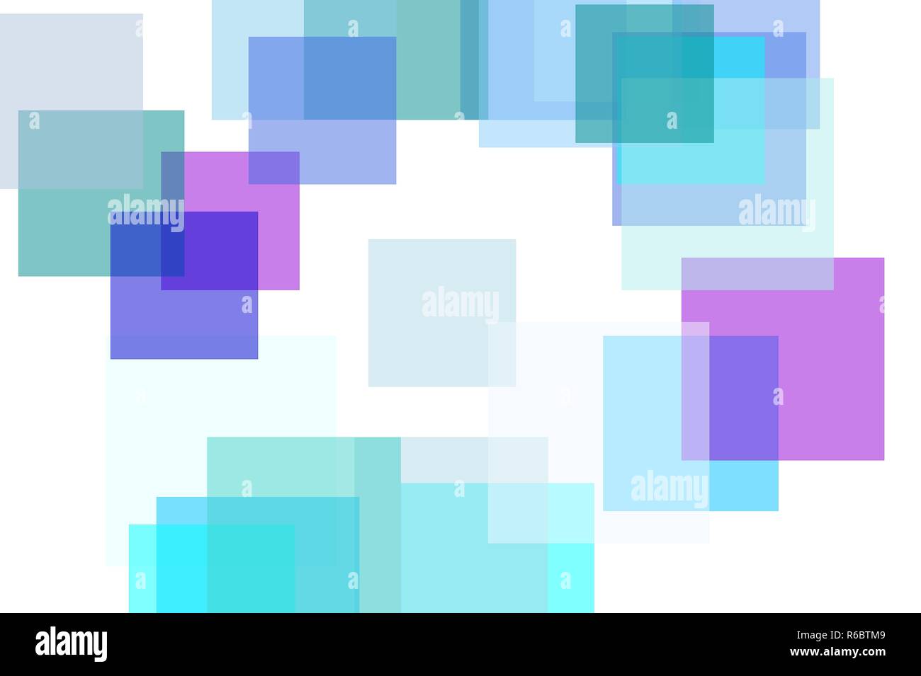 Abstract blue rectangles illustration background Stock Photo - Alamy