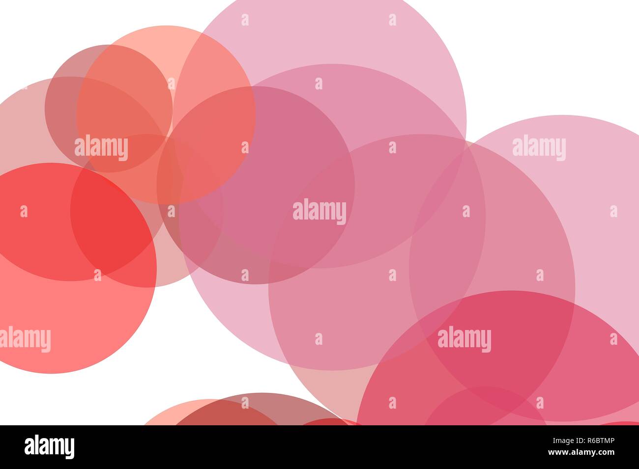 Abstract red circles illustration background Stock Photo - Alamy