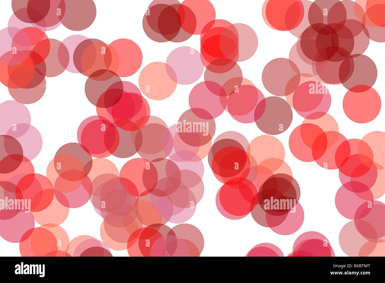 Abstract red circles illustration background Stock Photo - Alamy