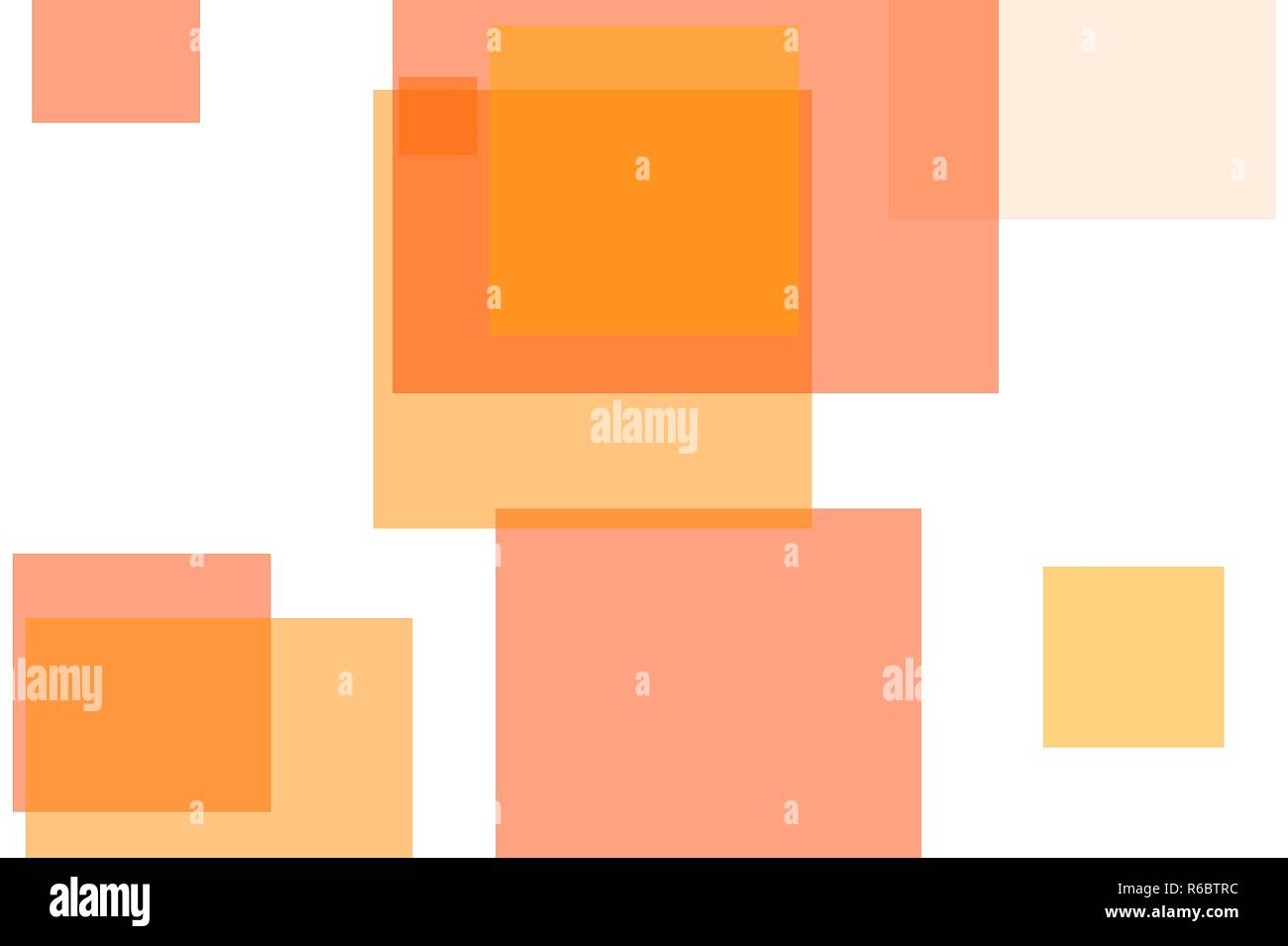 Abstract orange squares illustration background Stock Photo - Alamy