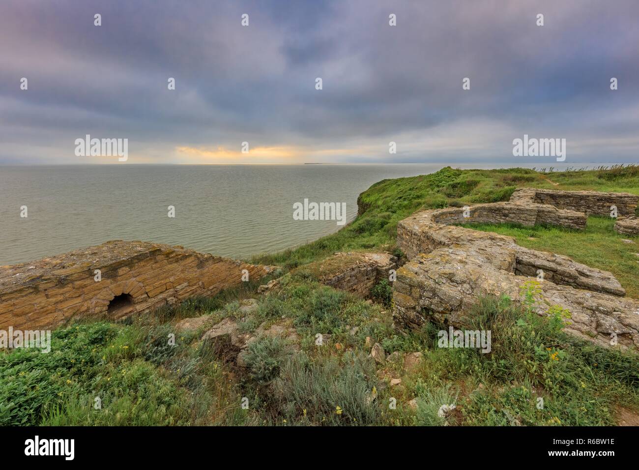 the ruins of the Argamum fortress Stock Photo - Alamy