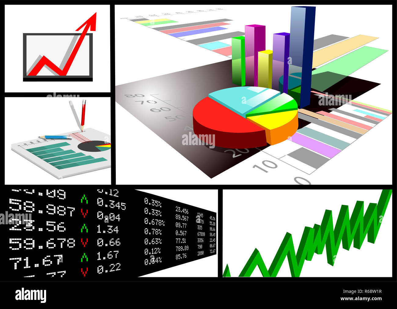 business graphic set Stock Photo - Alamy