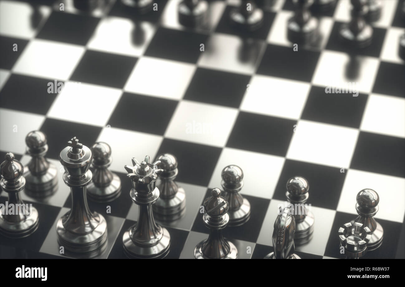 Chess Pieces Gameboard Stock Photo - Alamy