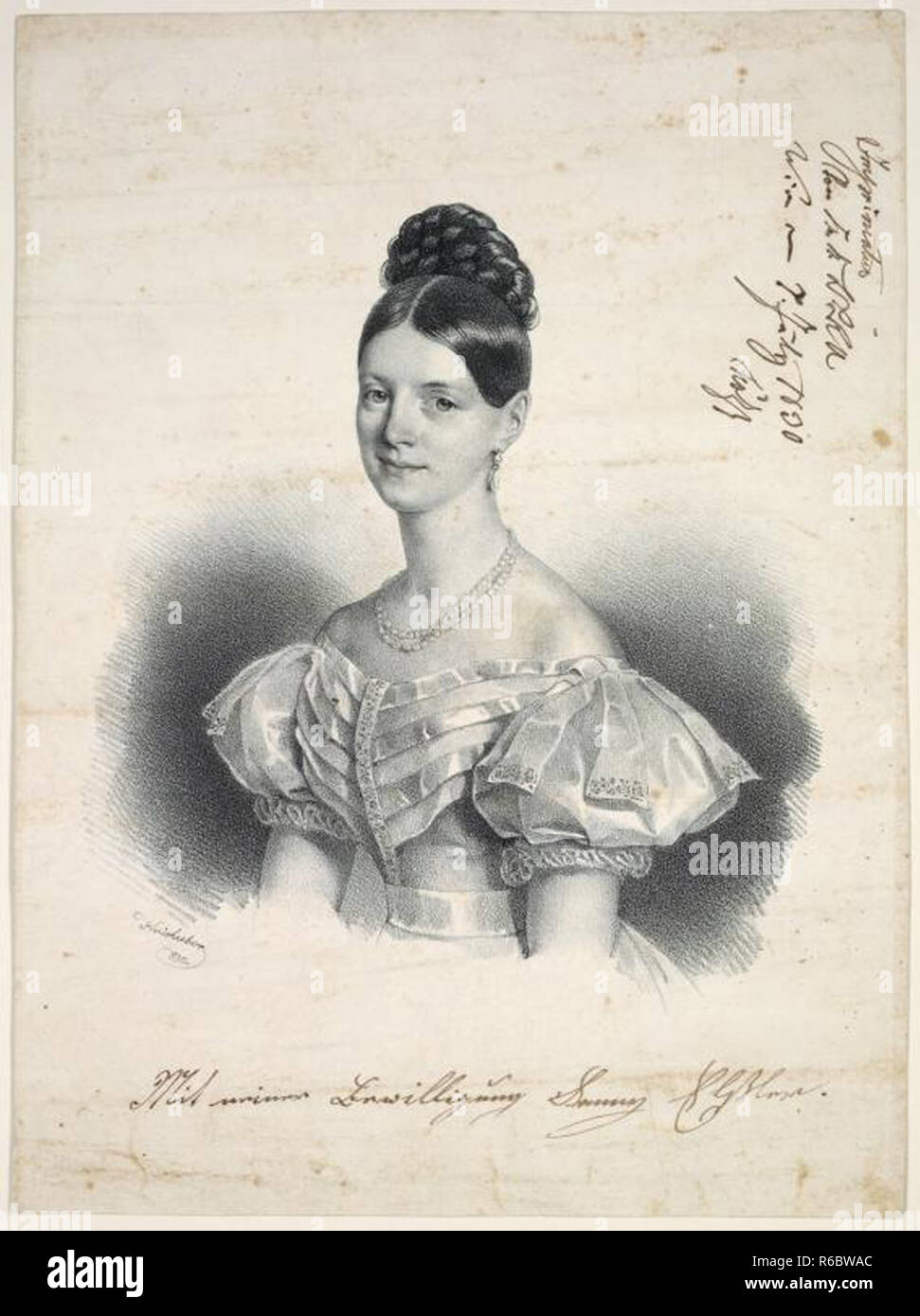 vintage lady victorian classic portrait artwork Stock Photo - Alamy