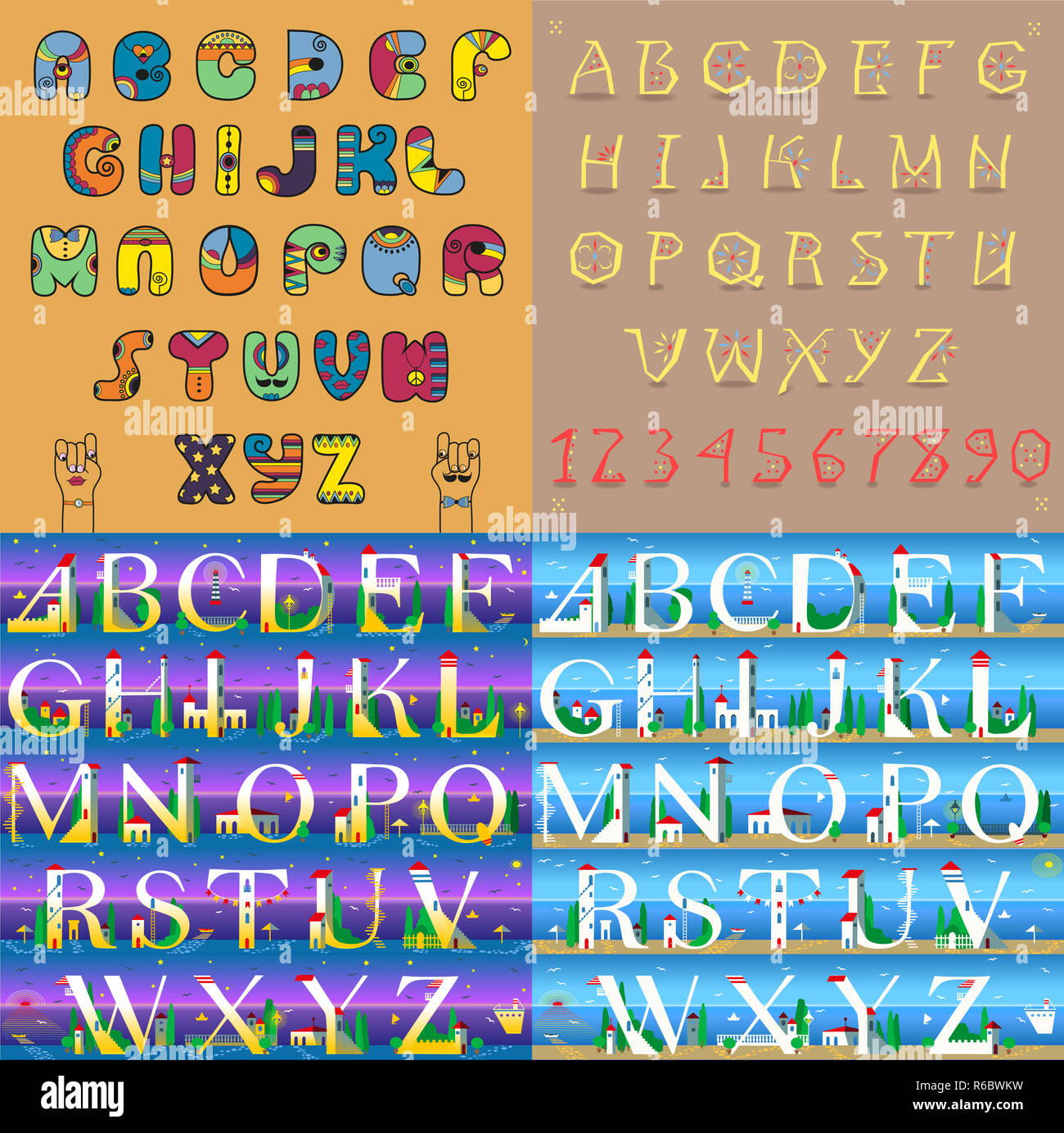 Funny alphabets hi-res stock photography and images - Alamy