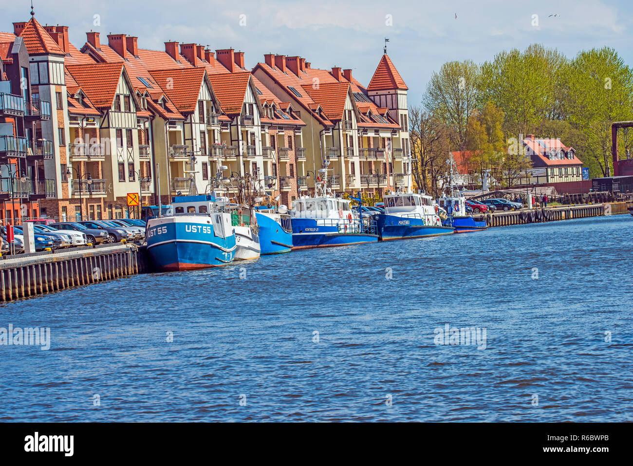 Fishing Port Of Ustka, Poland Stock Photo - Alamy