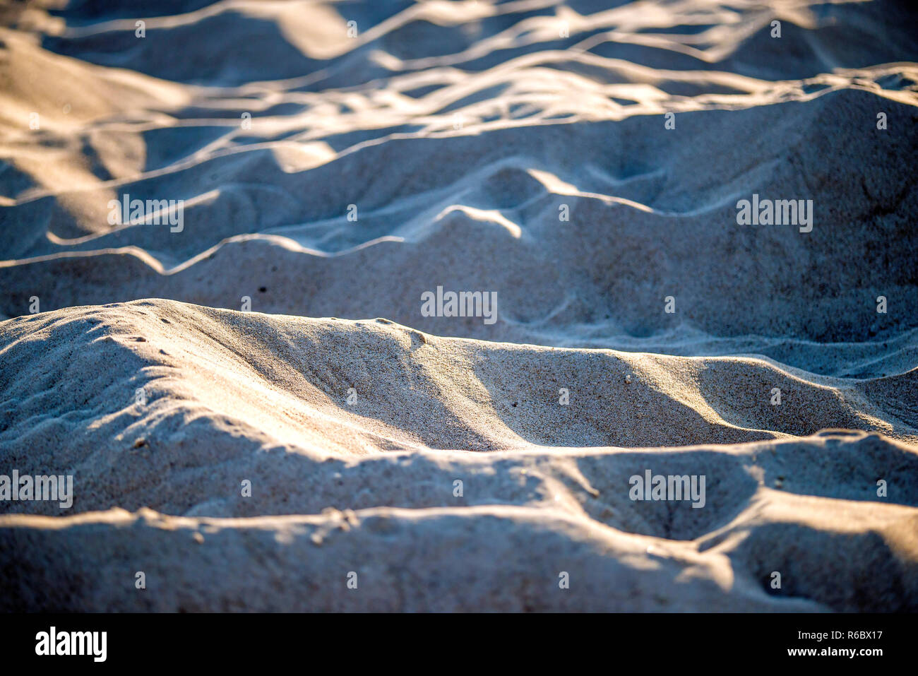 Sand Of A Beach With Shapes Stock Photo - Alamy