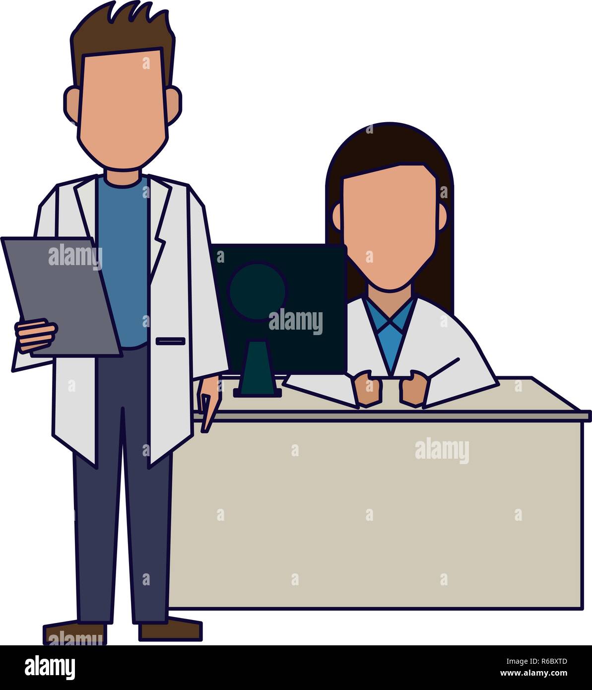 doctor office concept Stock Vector Image & Art - Alamy