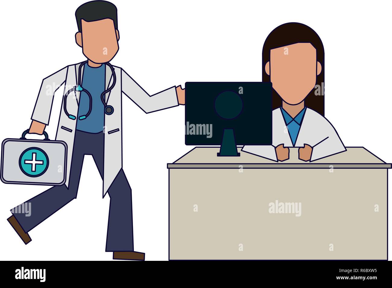 doctor office concept Stock Vector Image & Art - Alamy