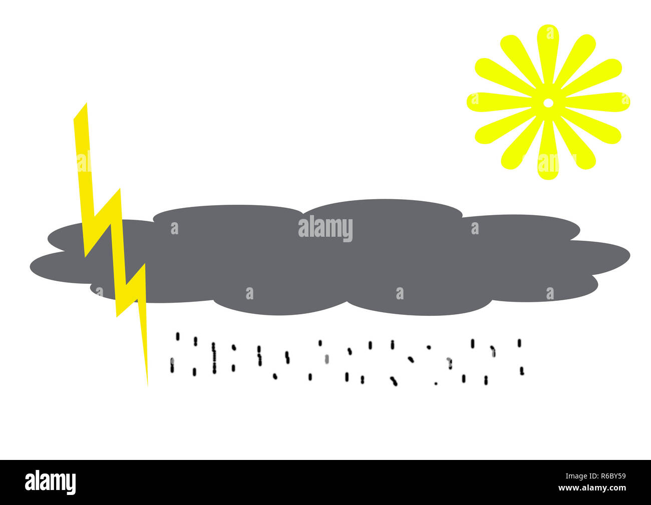 Silver lining cloud illustration hi-res stock photography and images ...