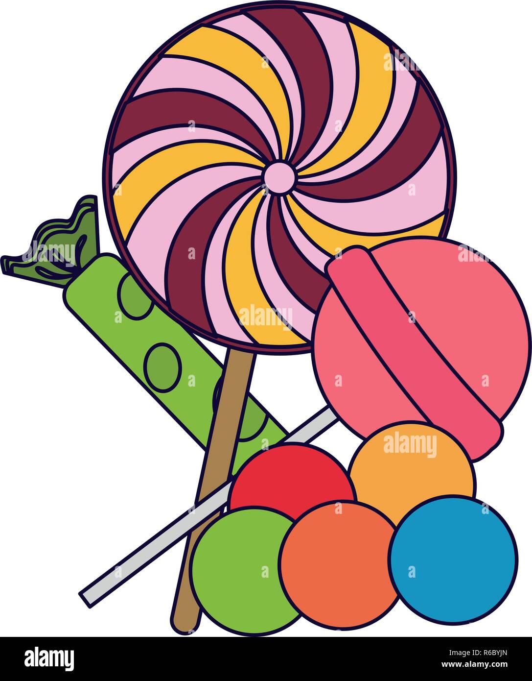 Set of candies Stock Vector Image & Art - Alamy